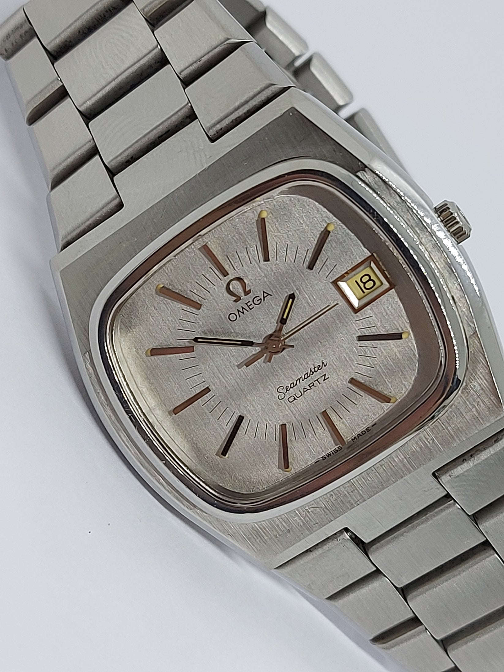 Vintage 1976 Omega Seamaster Quartz 1342 Ref. 196.0090 Men's Watch Swi ...